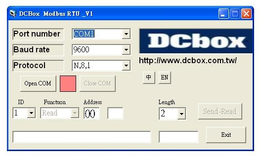 DCbox Modbus RTU communication testing software download-DCbox support ...